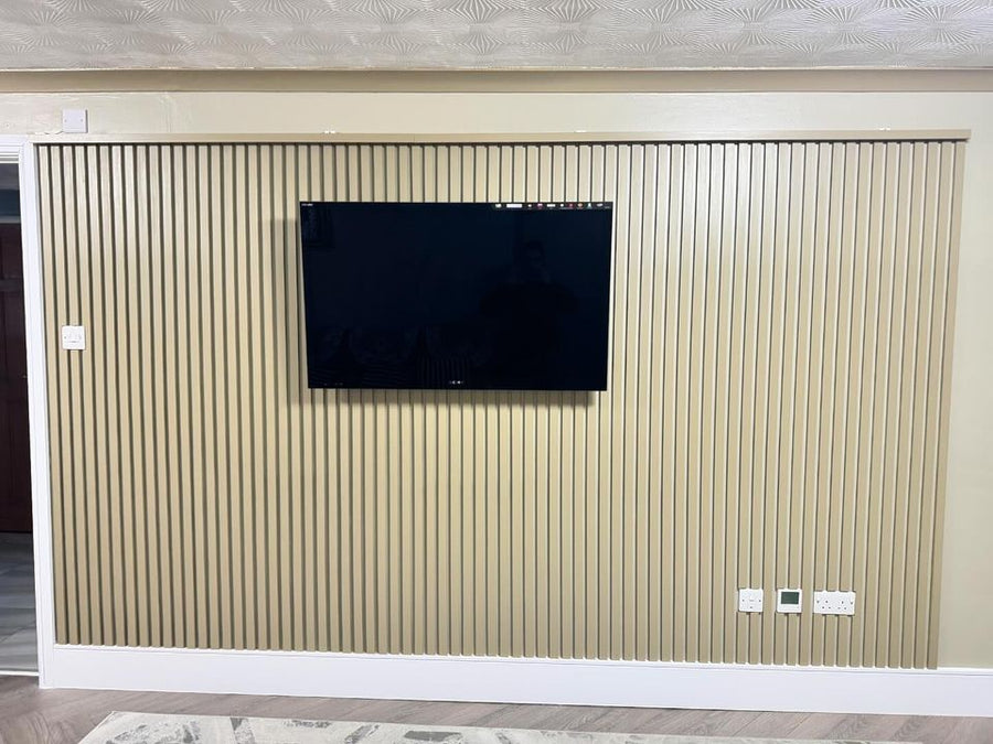 MDF Feature Wall Slat Panelling Strips 1.2m (4ft)